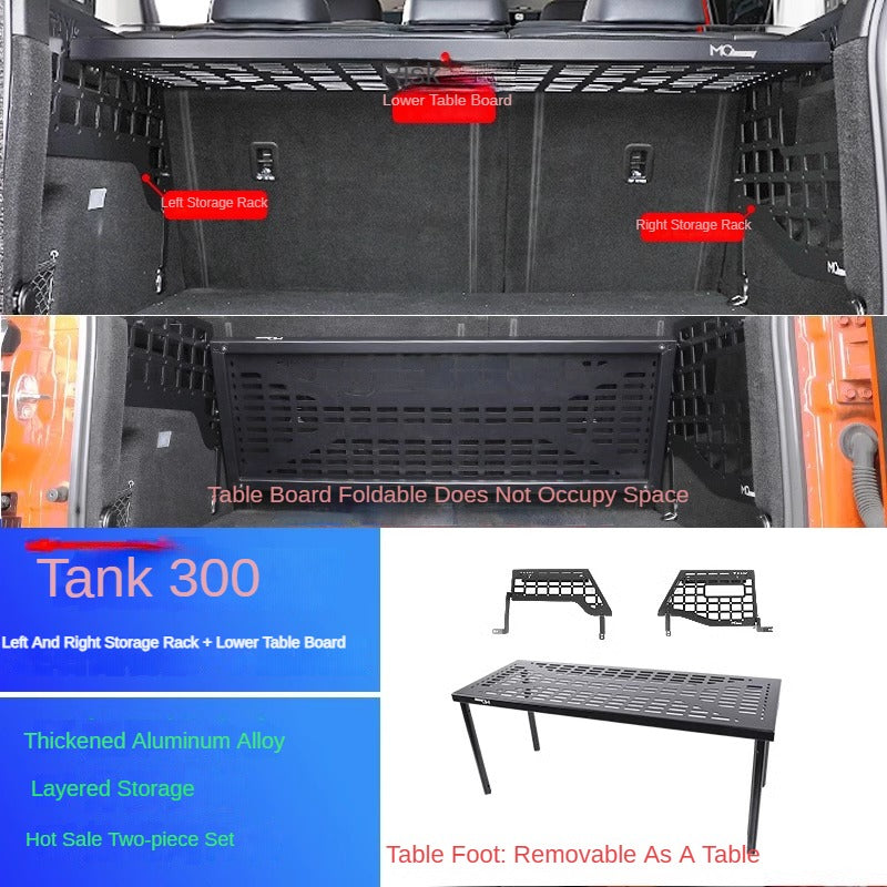 GWM Tank 300 Trunk Storage Rack Interior Modification Tail Box Storage ...